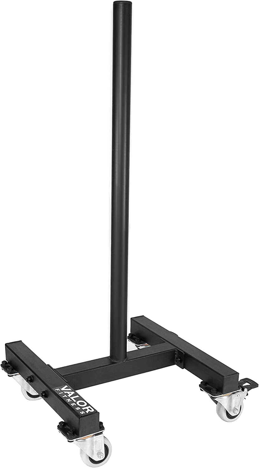 Valor Fitness Bumper Plate Storage Rack – Portable with Locking Wheels ...