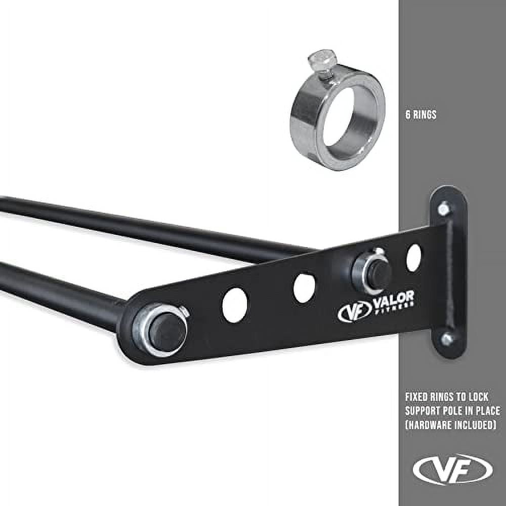 Valor Fitness Exercise Ball Storage - BG-53 Adjustable Wall Mounted ...