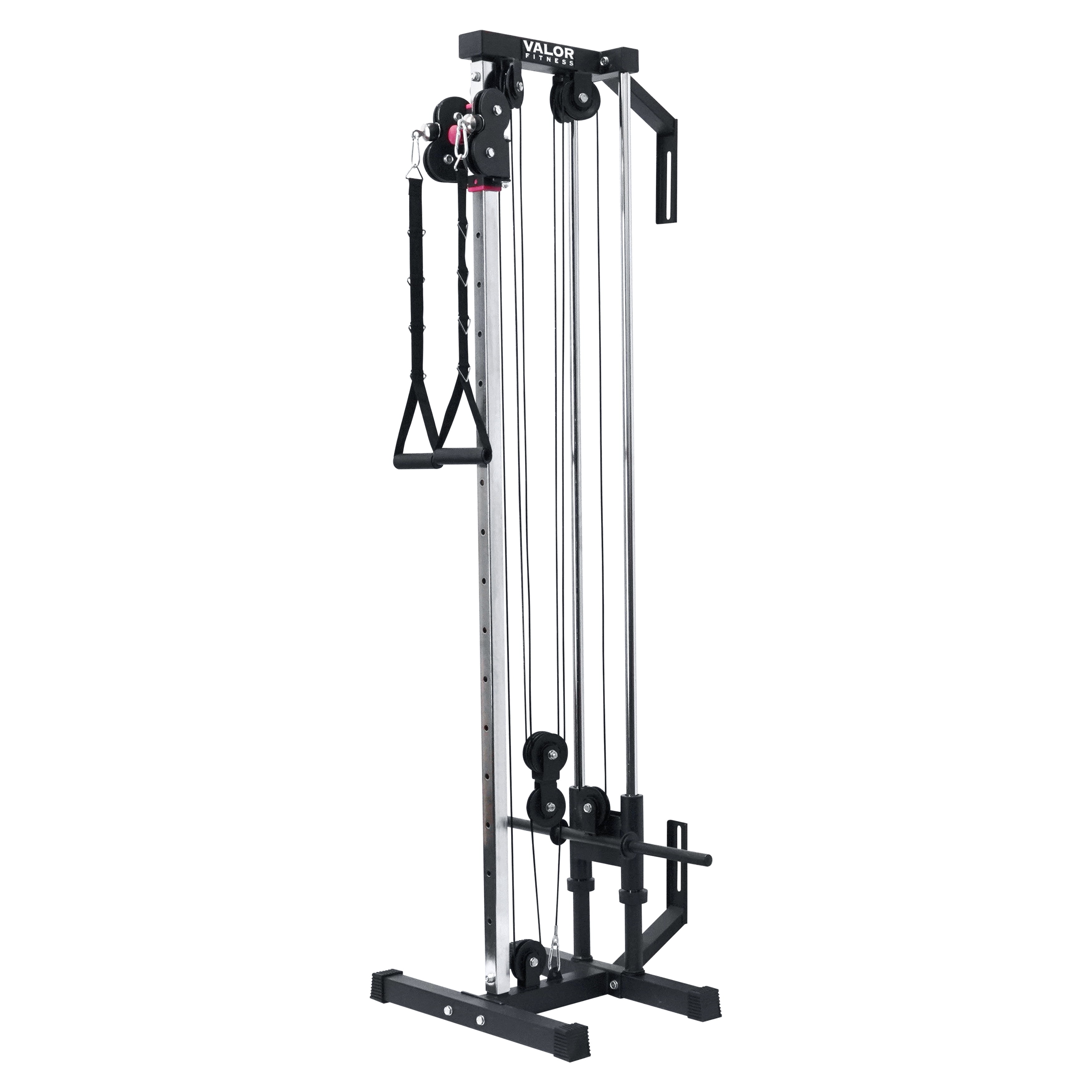 Valor Fitness LAT Pull Down Cable Machine - Wall Mount - 16 Adjustable ...