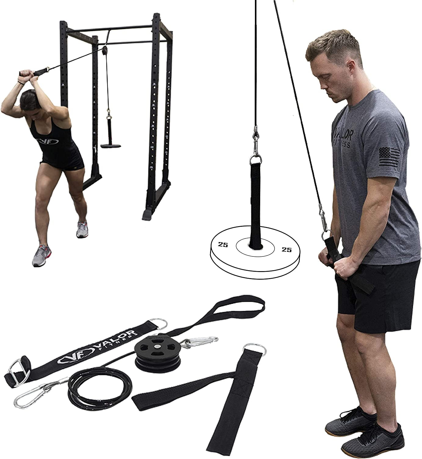 Valor Fitness Portable LAT Pulldown Machine – Standalone or Bundle with ...