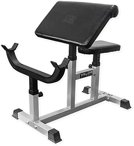 Valor Fitness Preacher Curl Bench - Adjustable Curling Machines Sit or ...