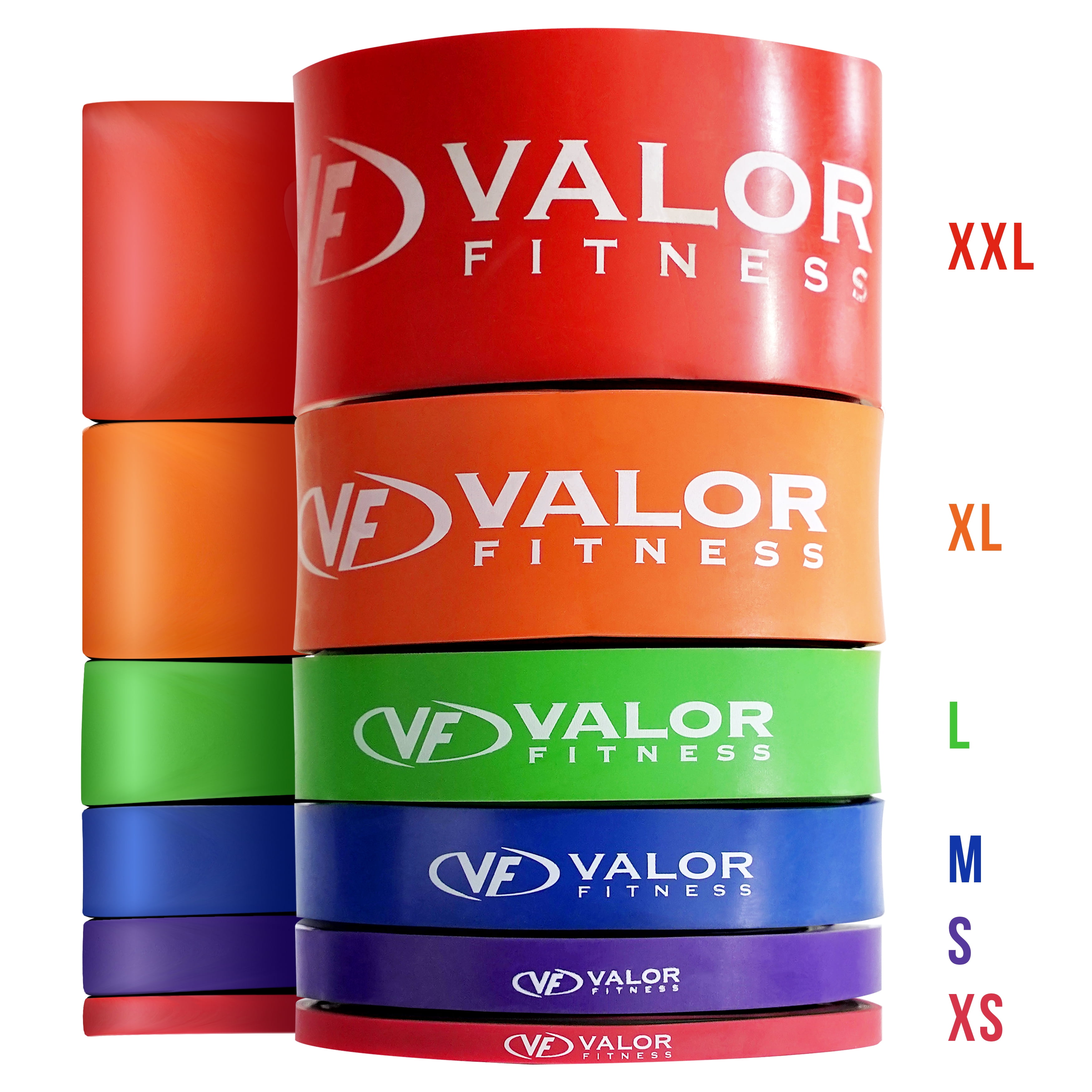 Valor Fitness Premium Dual Layered Resistance Band Set for Pull Ups ...