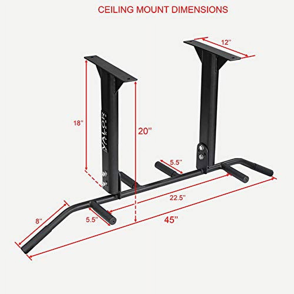 Valor Fitness Six-Grip Pull-Up Station – Wall or Ceiling Mounted Chin ...