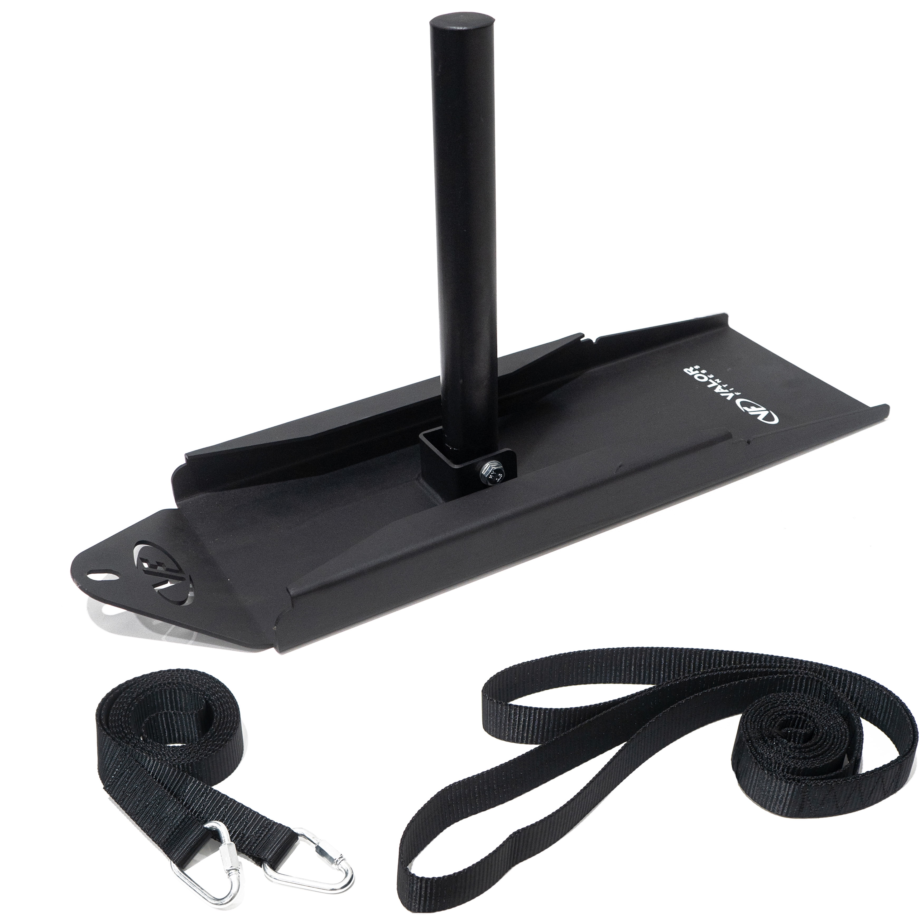 Valor Fitness Snowshoe Fitness Sled with Harness and Strap- Plate ...