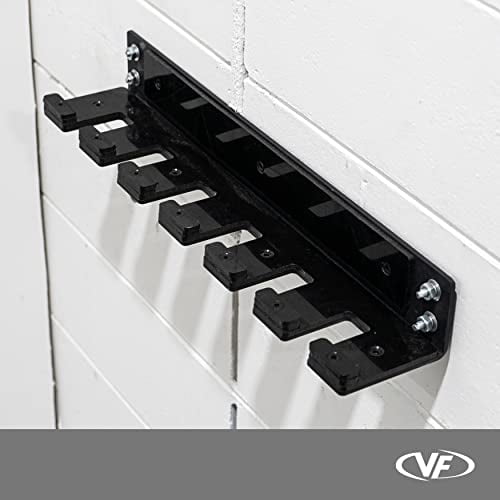 Valor Fitness Vertical Olympic Barbell Wall Mount Storage Rack for Home ...