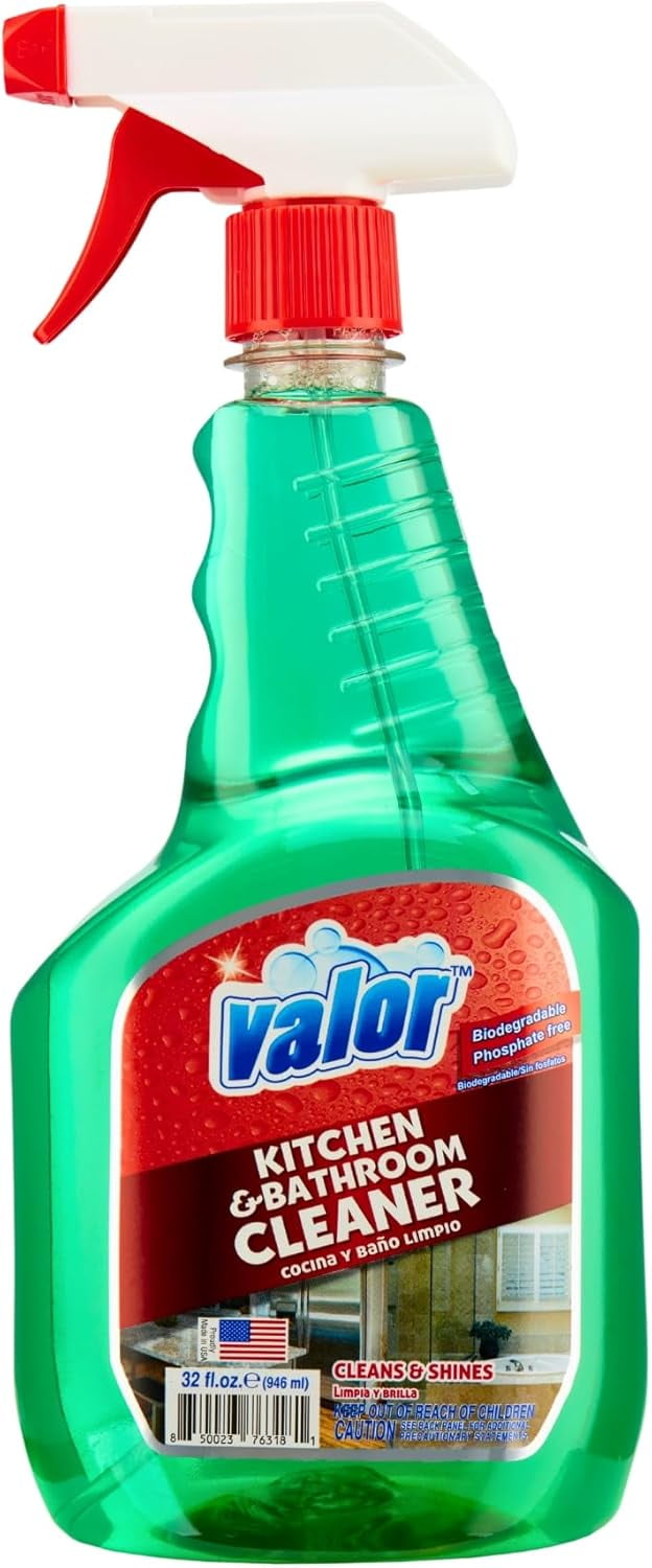 Valor Kitchen & Bathroom Cleaner Spray – Multi-Surface Degreaser ...