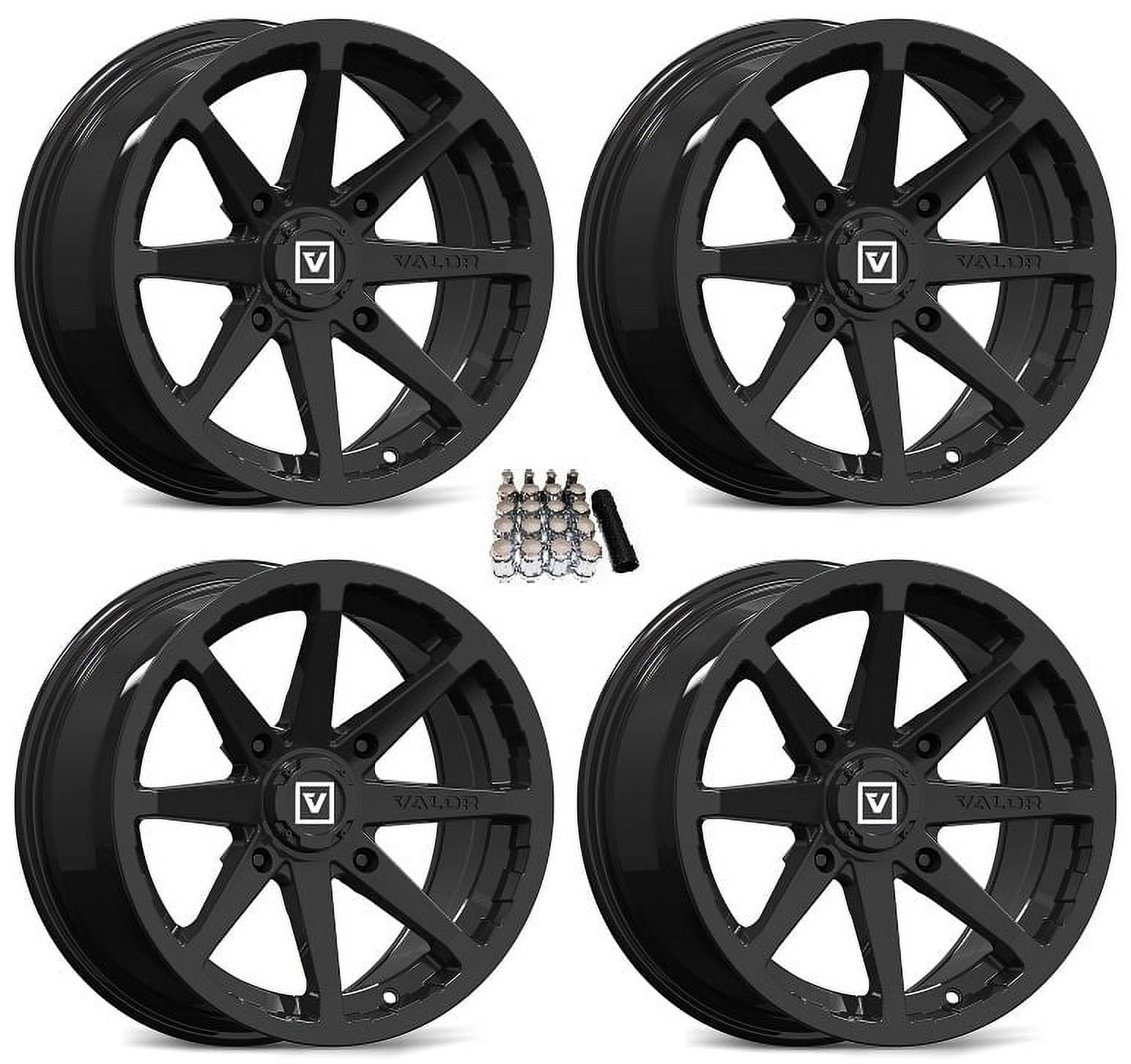 Valor V01 15" Wheels Black Polaris RZR 1000 XP / Ranger XP 900/1000 ...