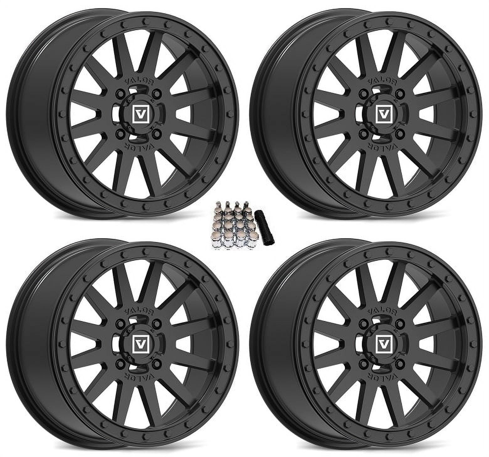Valor V05 14" Wheels Black Kawasaki Mule Pro FXT - Walmart.com
