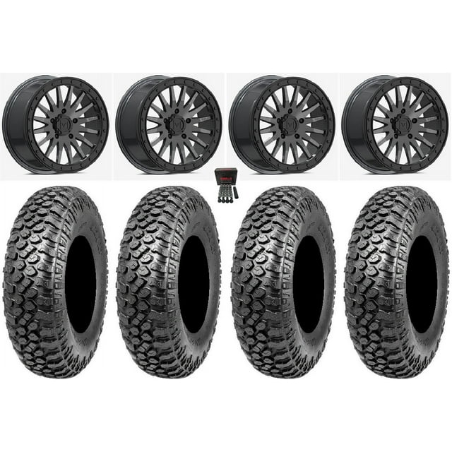 Valor V06 Bdlk 15" Wheels Gm 33" RAZR XT Tires Polaris RZR Turbo R ...