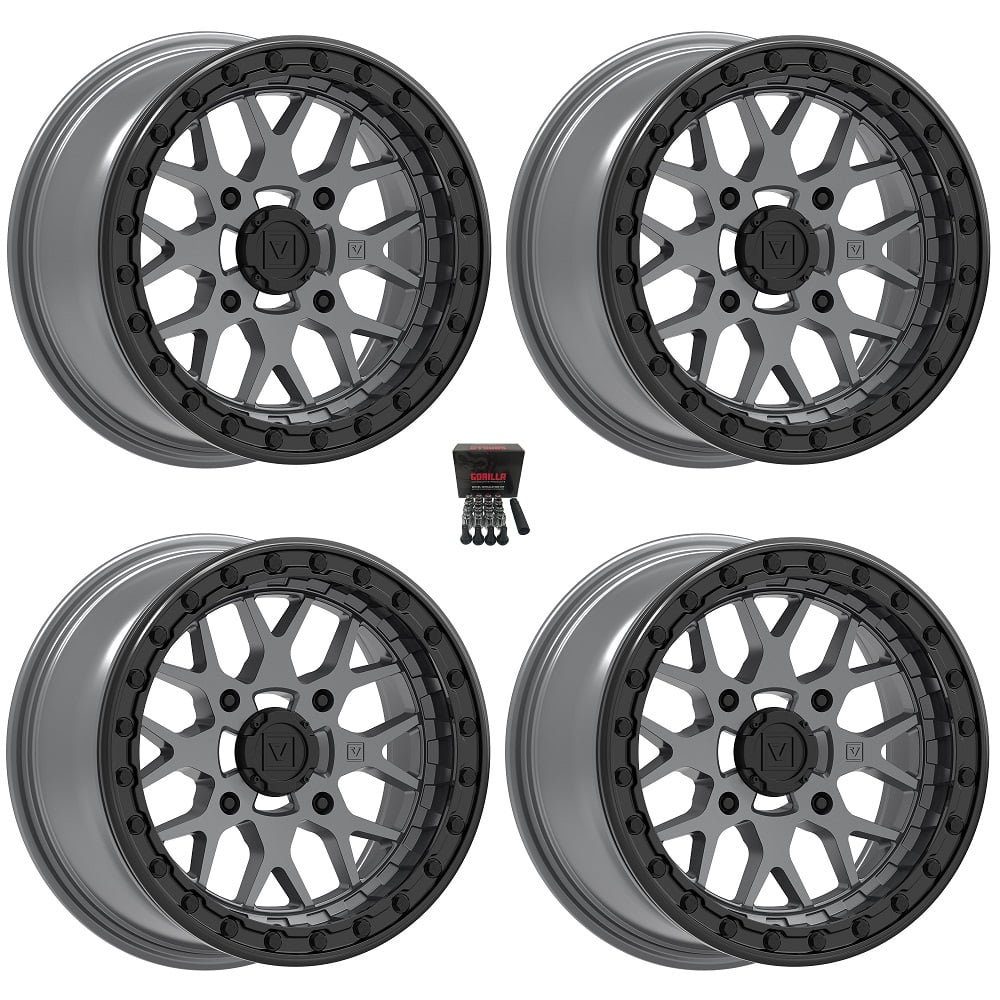 Valor V07 Beadlock 15" Wheels Graphite Can-Am Maverick X3 / Honda ...