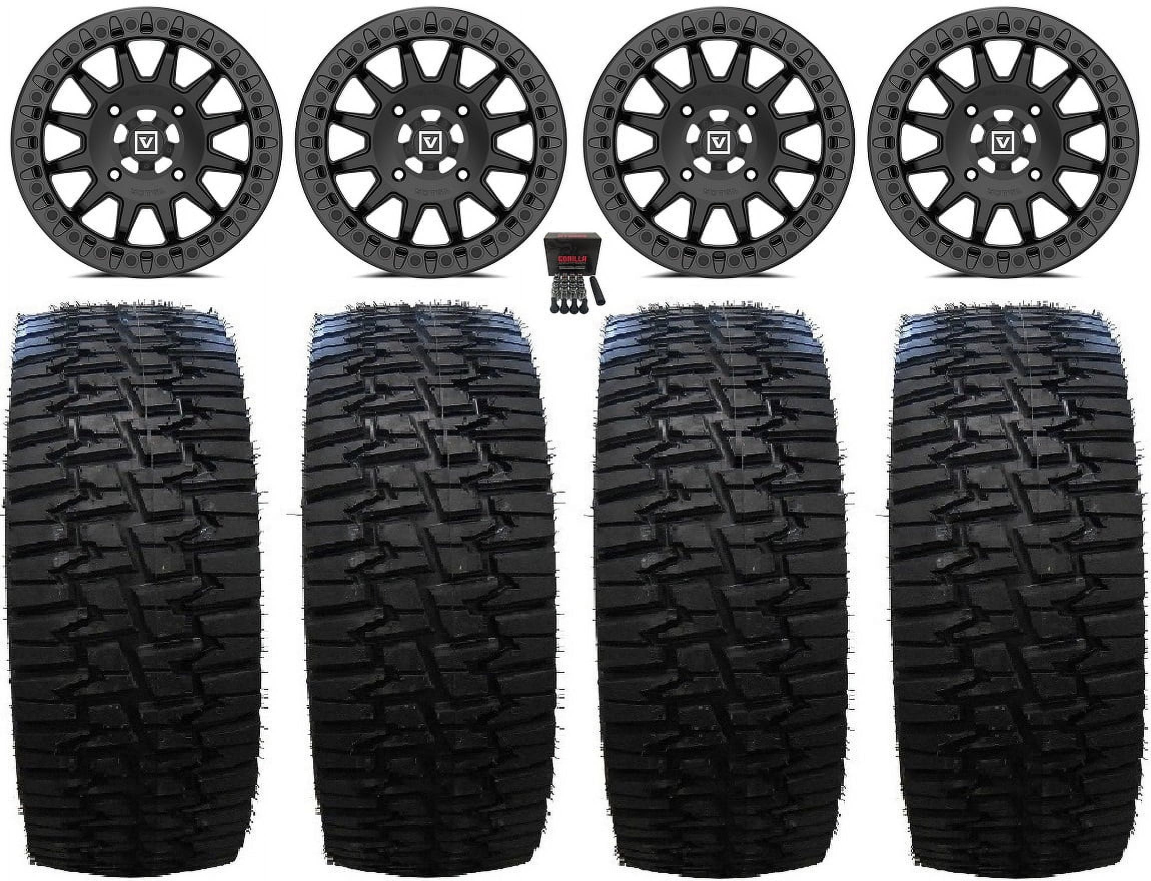 Valor V09 Beadlock 15" Wheels Black 33" Desert Race Tires Can-Am ...