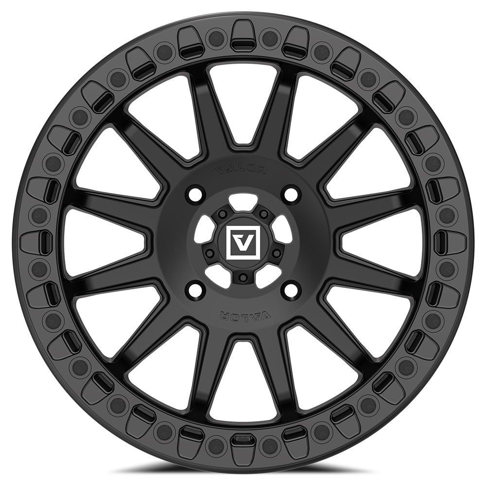 Valor V09 Beadlock 17x8 ATV/UTV Wheel-Satin Black (4/137) +40mm[V09 ...