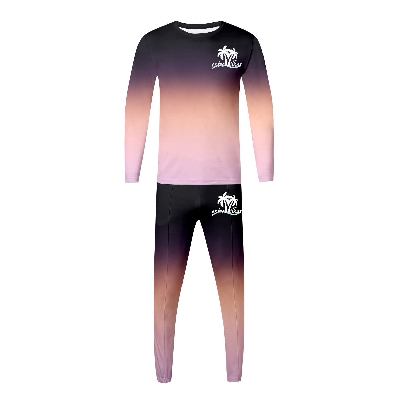 Valora Men’ s Suits Men’ s Loose Casual Coconut Gradient Print Beach ...
