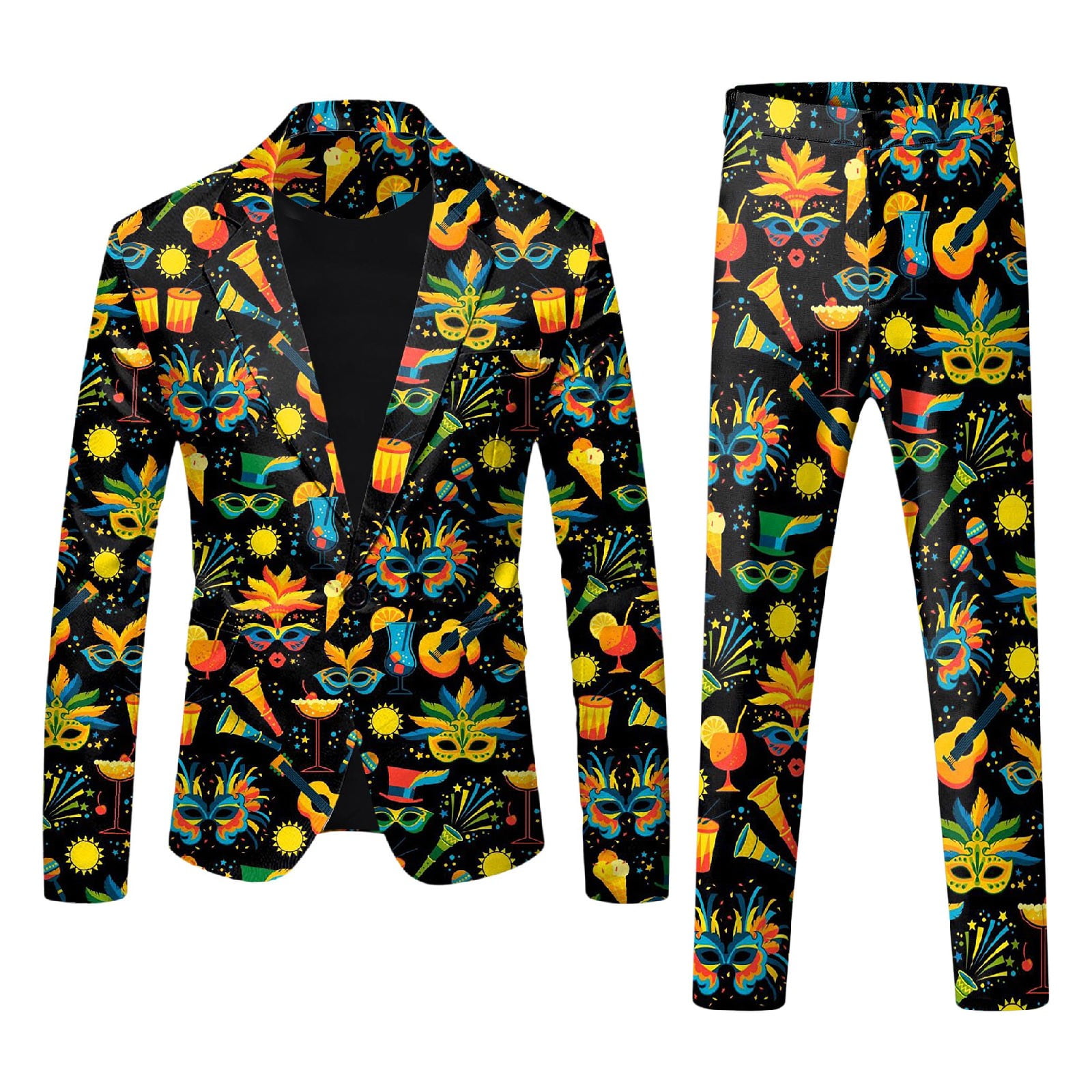 Valora Men's Suits Product Carnival 3D Digital Printed Suit Set for ...