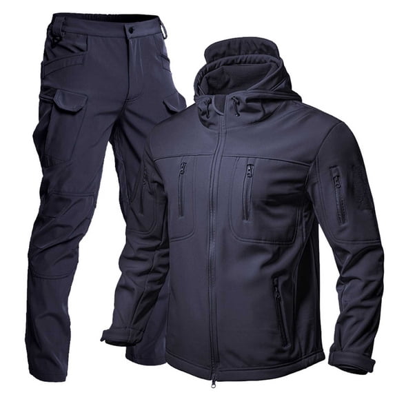 Valora Men's Winter Suit Outdoor Windproof Lined Jacket With Pocket ...