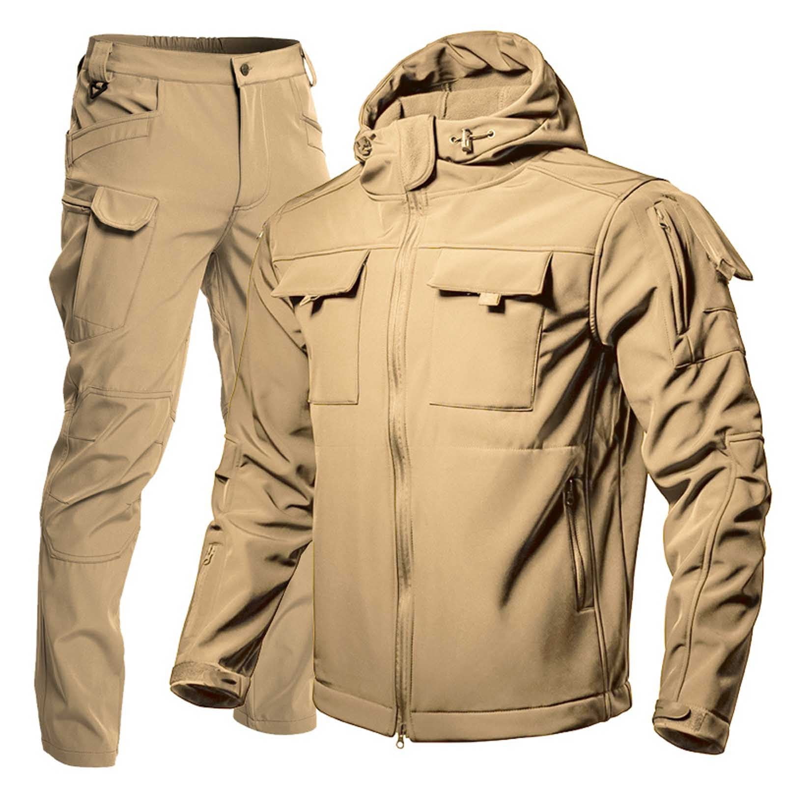 Valora Men's Winter Thermal Windproof Outdoor Suit Slim Fit Pocket ...