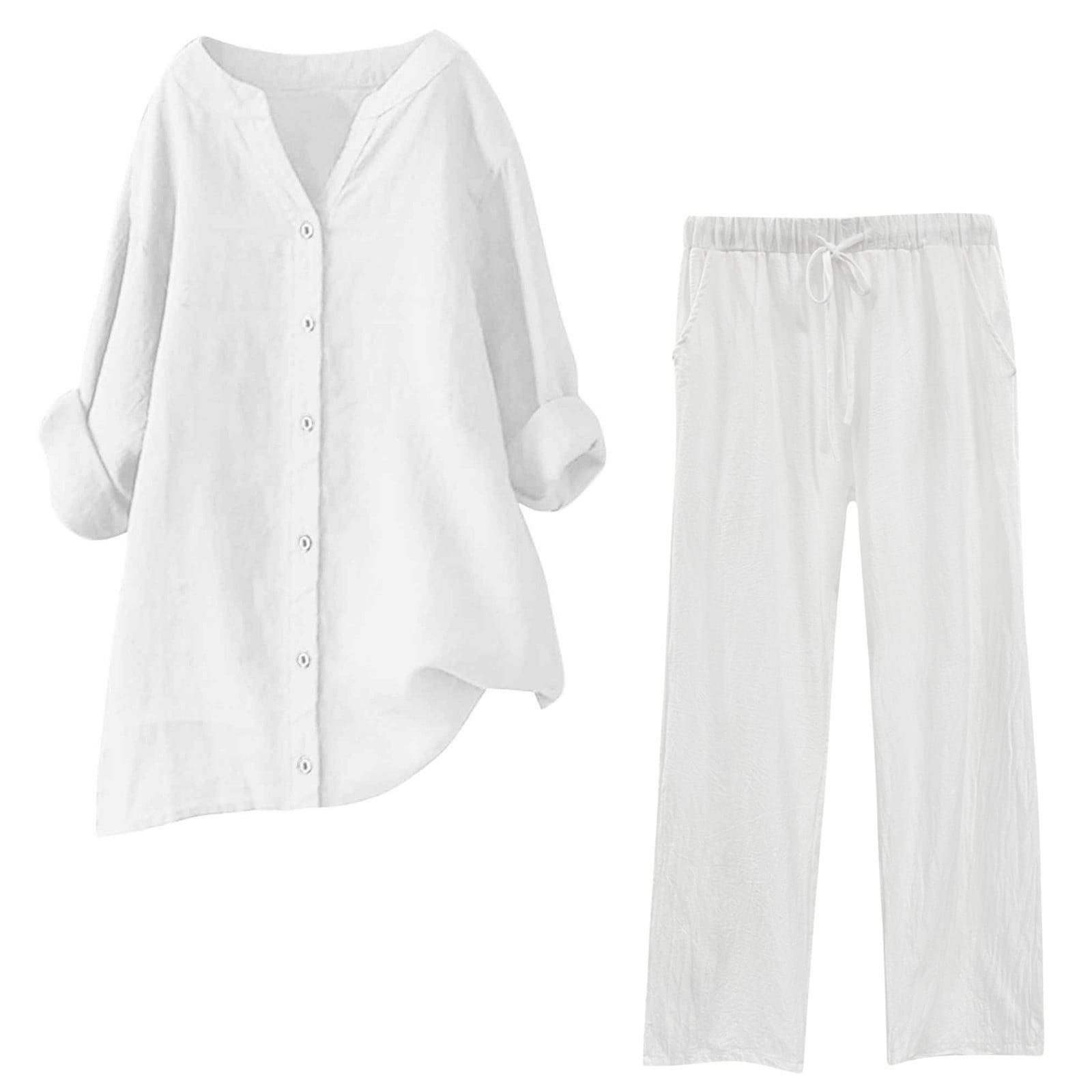 Valora Women Fashion Clothes Women's Trousers Suit Set WideLeg Closet ...
