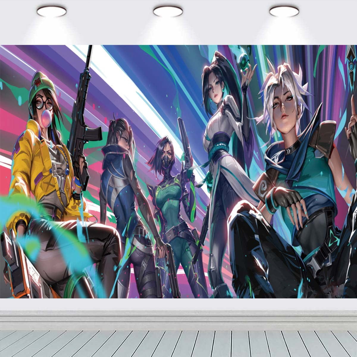 Valorant Backdrop school Taspestry Wall Decor Banner Party Supplies ...