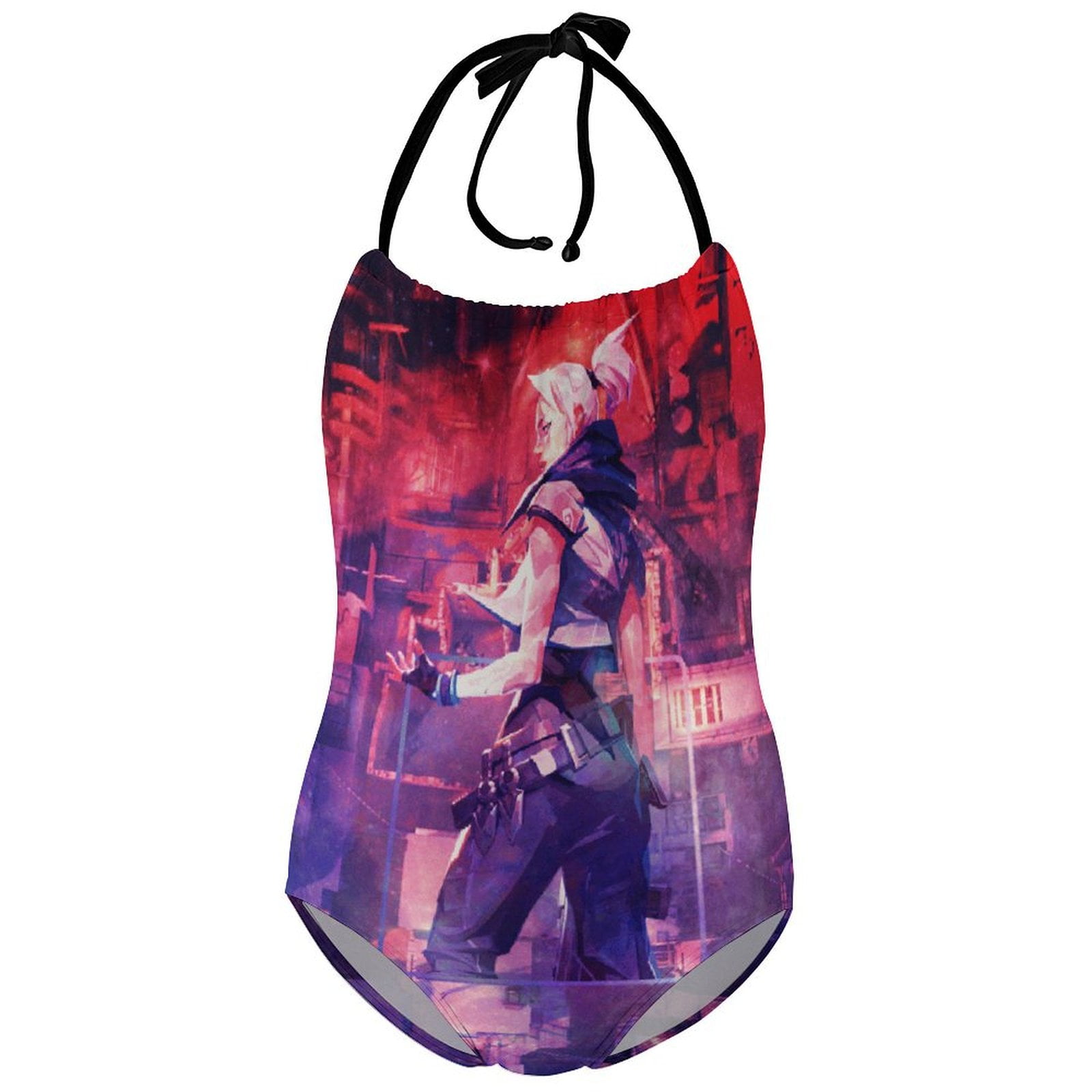 Valorant Girl's One-Piece Swimsuit Bathing Suit Soft Stretchy Children ...