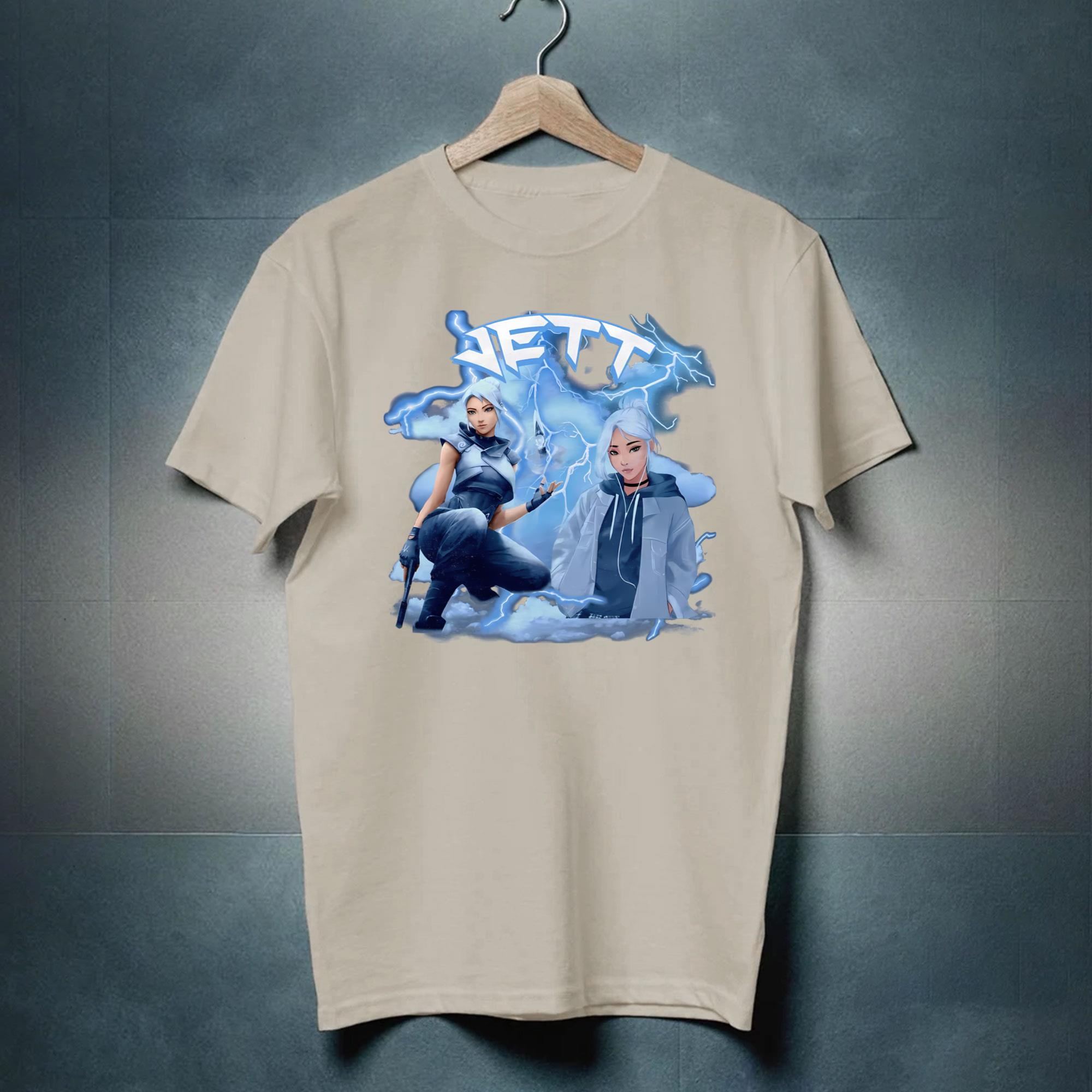 Valorant Jett Vintage Style T-shirt Bootleg Valorant Gifts for Gamers ...