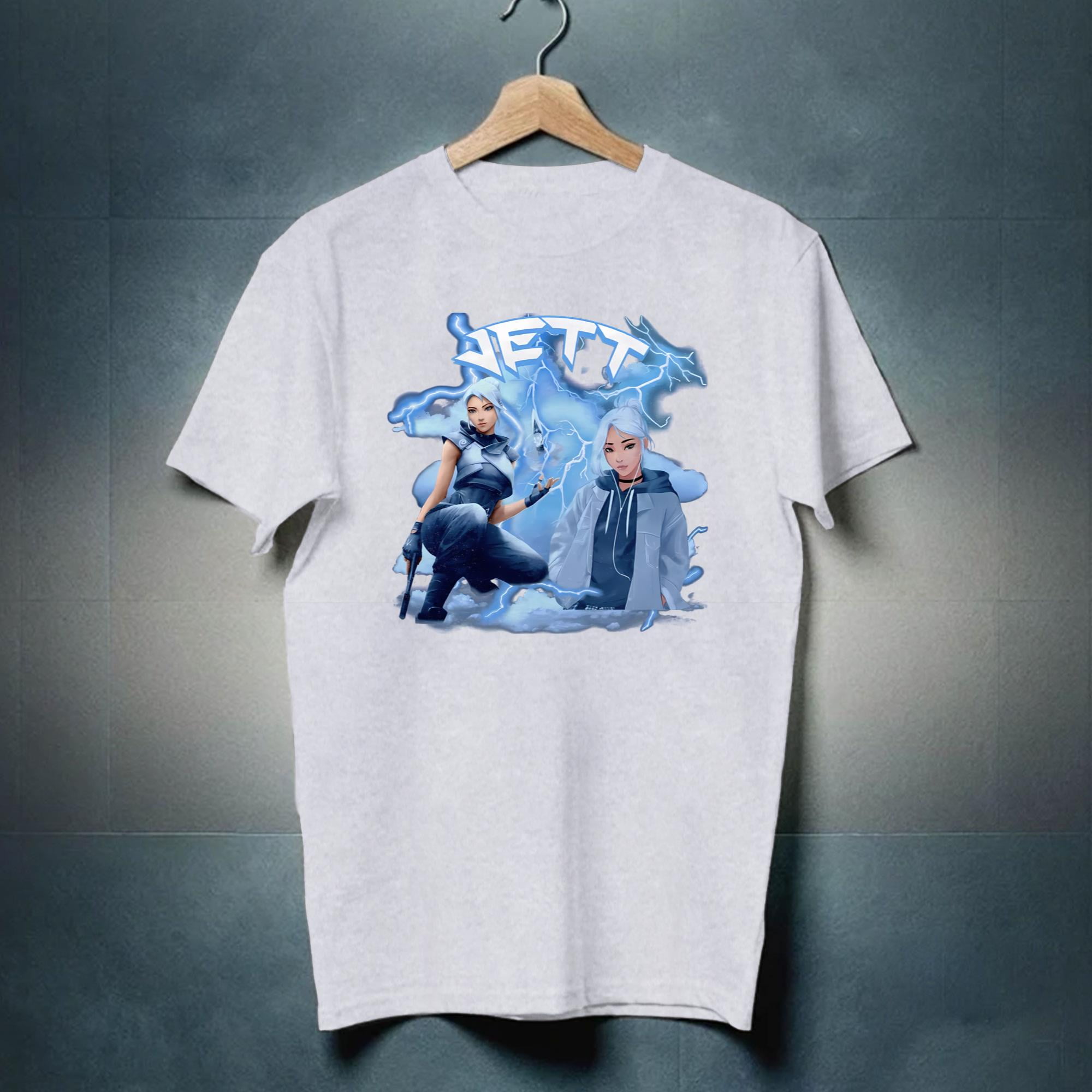 Valorant Jett Vintage Style T-shirt Bootleg Valorant Gifts for Gamers ...