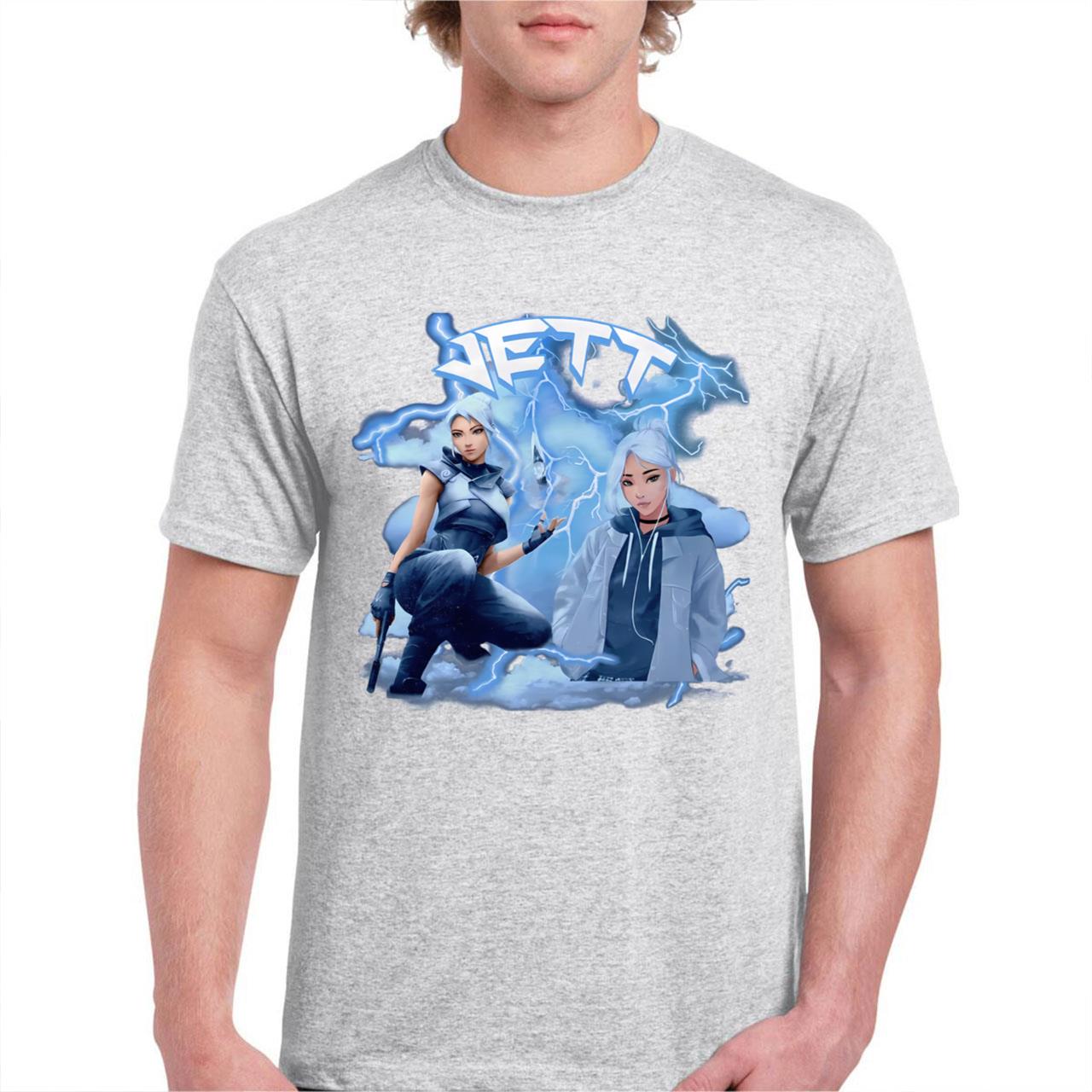 Valorant Jett Vintage Style T-shirt Bootleg Valorant Gifts for Gamers ...