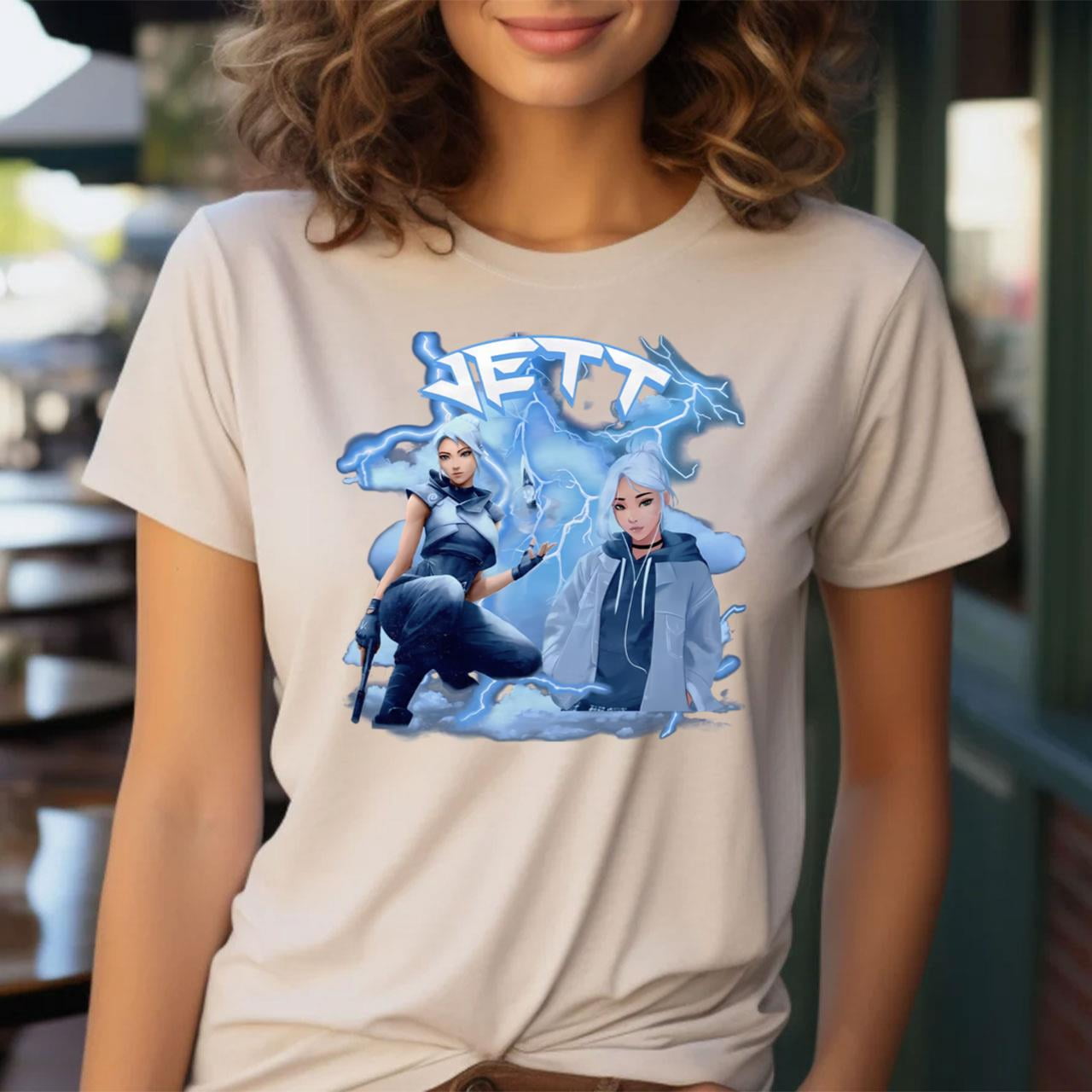 Valorant Jett Vintage Style T-shirt Bootleg Valorant Gifts for Gamers ...