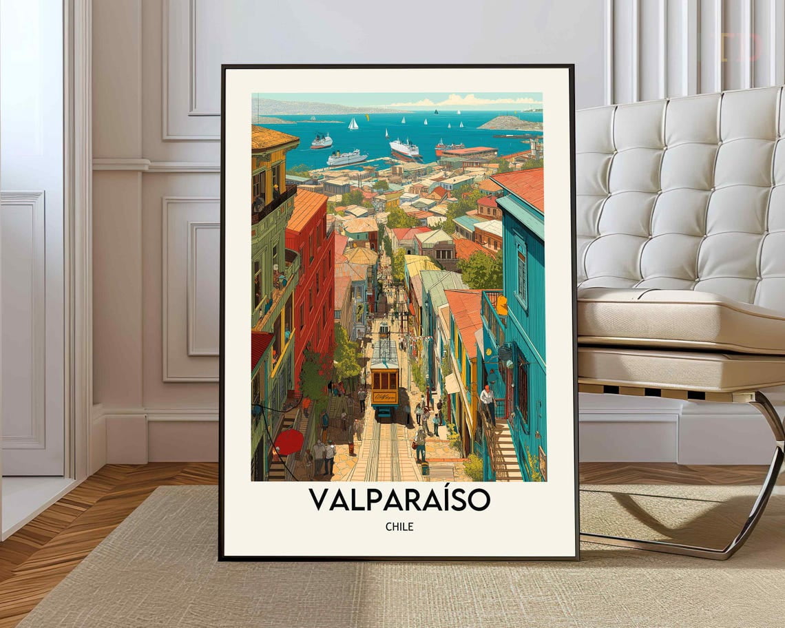 Valparaíso Poster, Valparaísovalparaíso Print, Valparaíso Photo, Valparaíso Poster Print ...