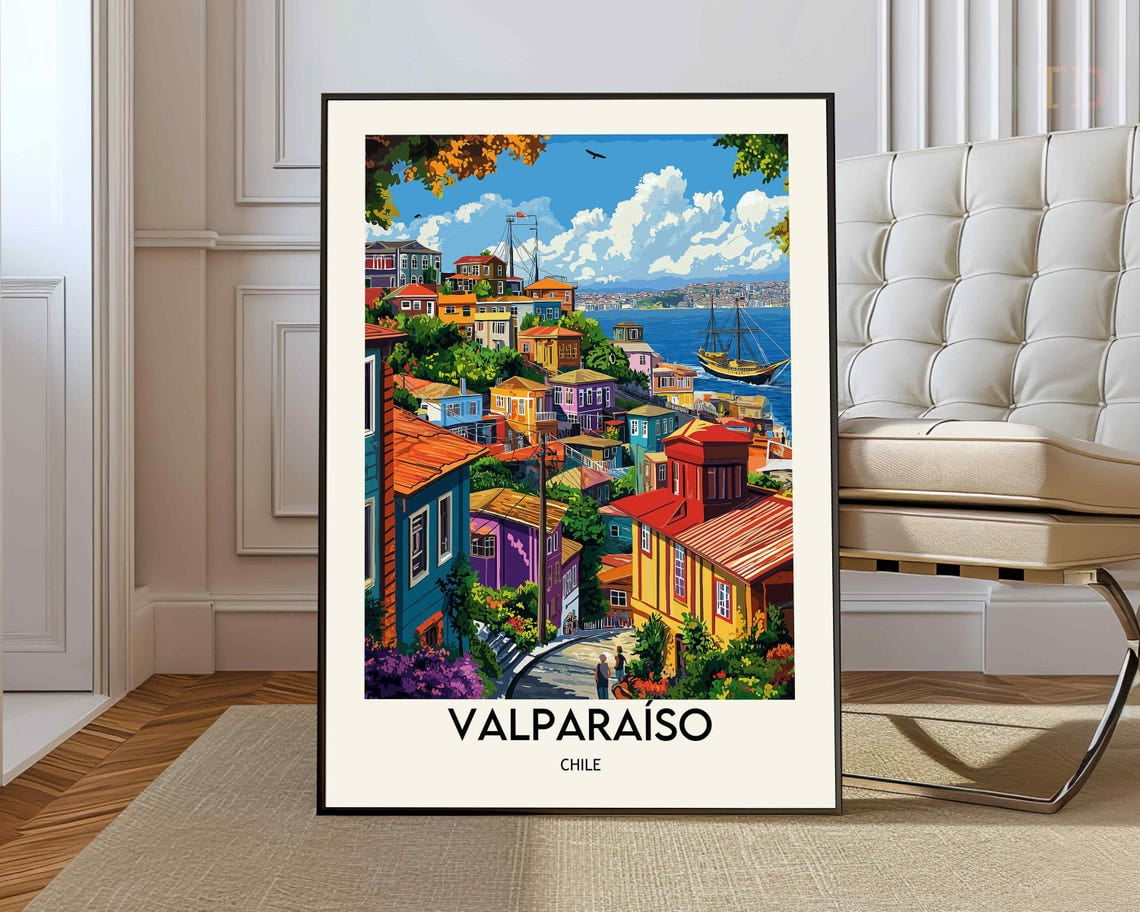 Valparaísovalparaíso Print, Valparaíso Photo, Valparaíso City Art, Valparaíso Travel Poster ...