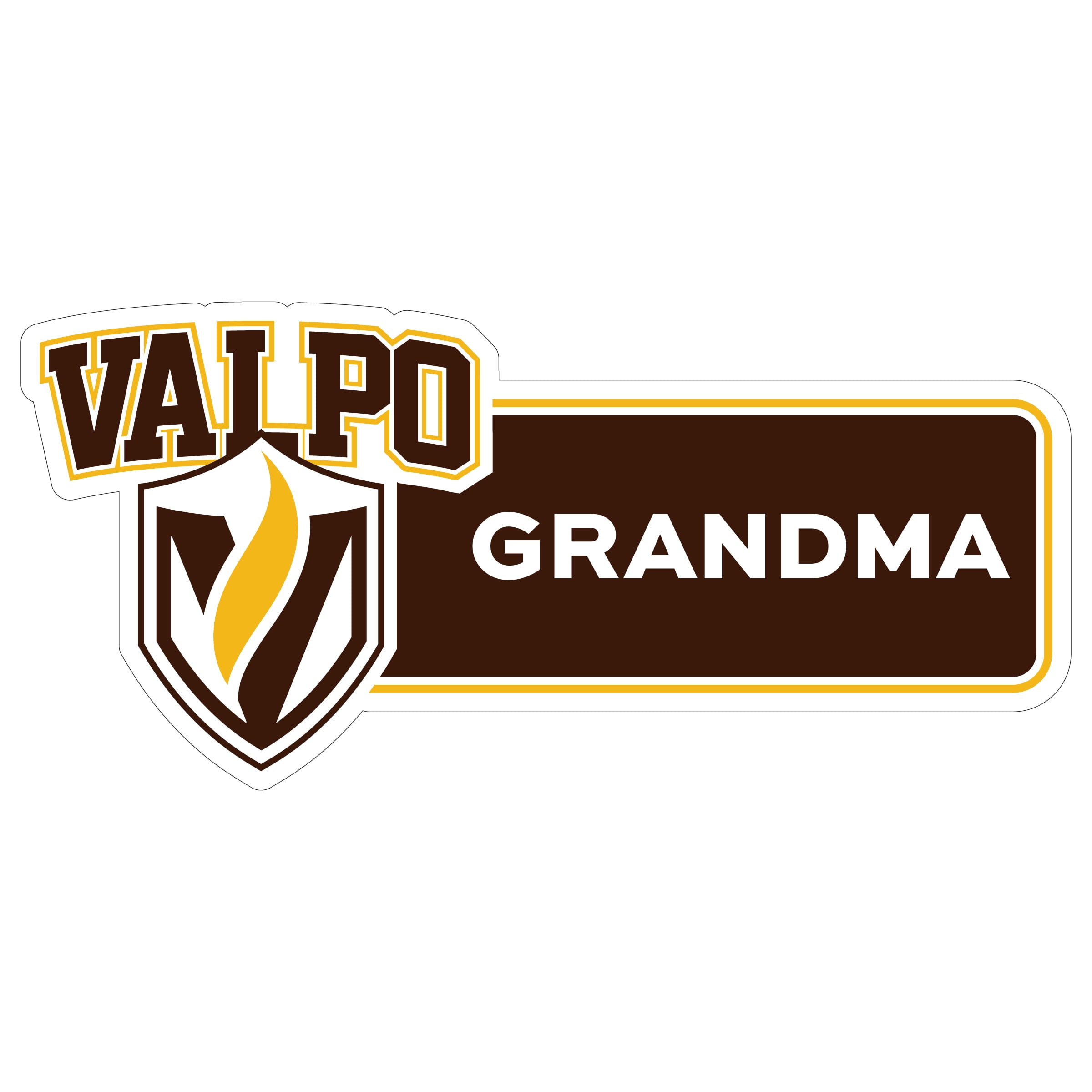 Valparaiso University Proud Grandma Die Cut Decal Officially Licensed ...