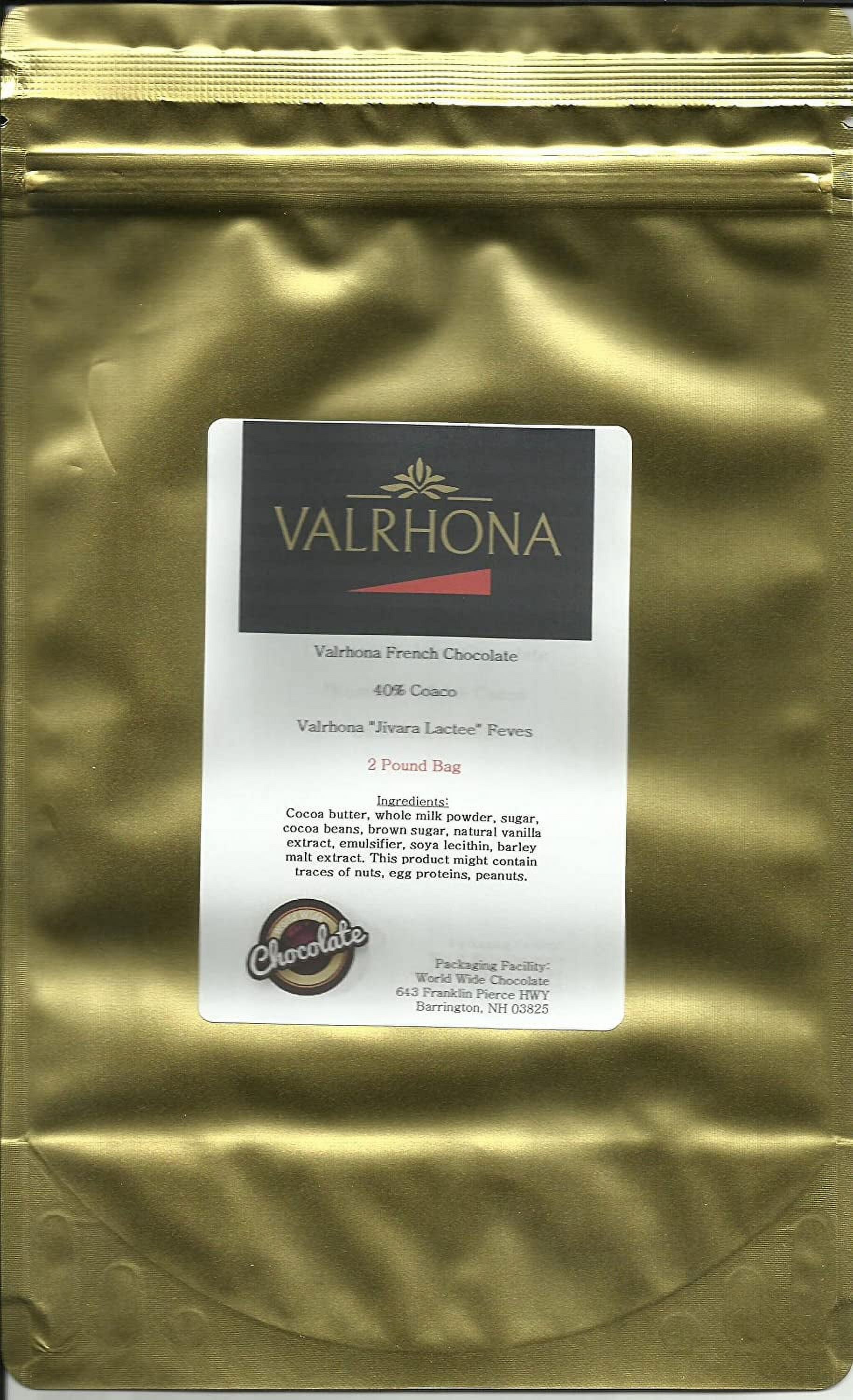 Valrhona Chocolate Jivara 40% Feves - 2 lb - Walmart.com