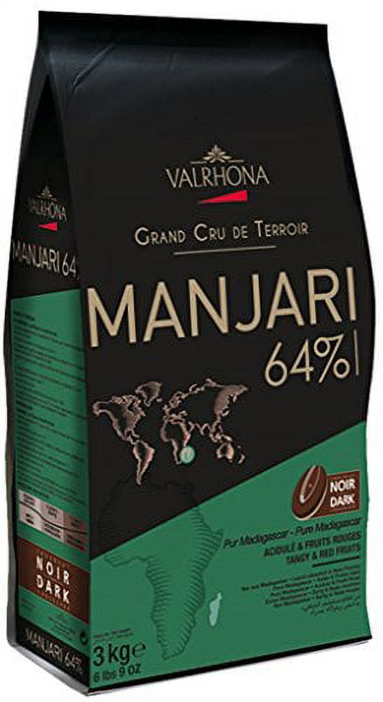 Valrhona Dark Chocolate - 64% Cacao - Manjari Grand Cru - 6 lbs 9 oz ...