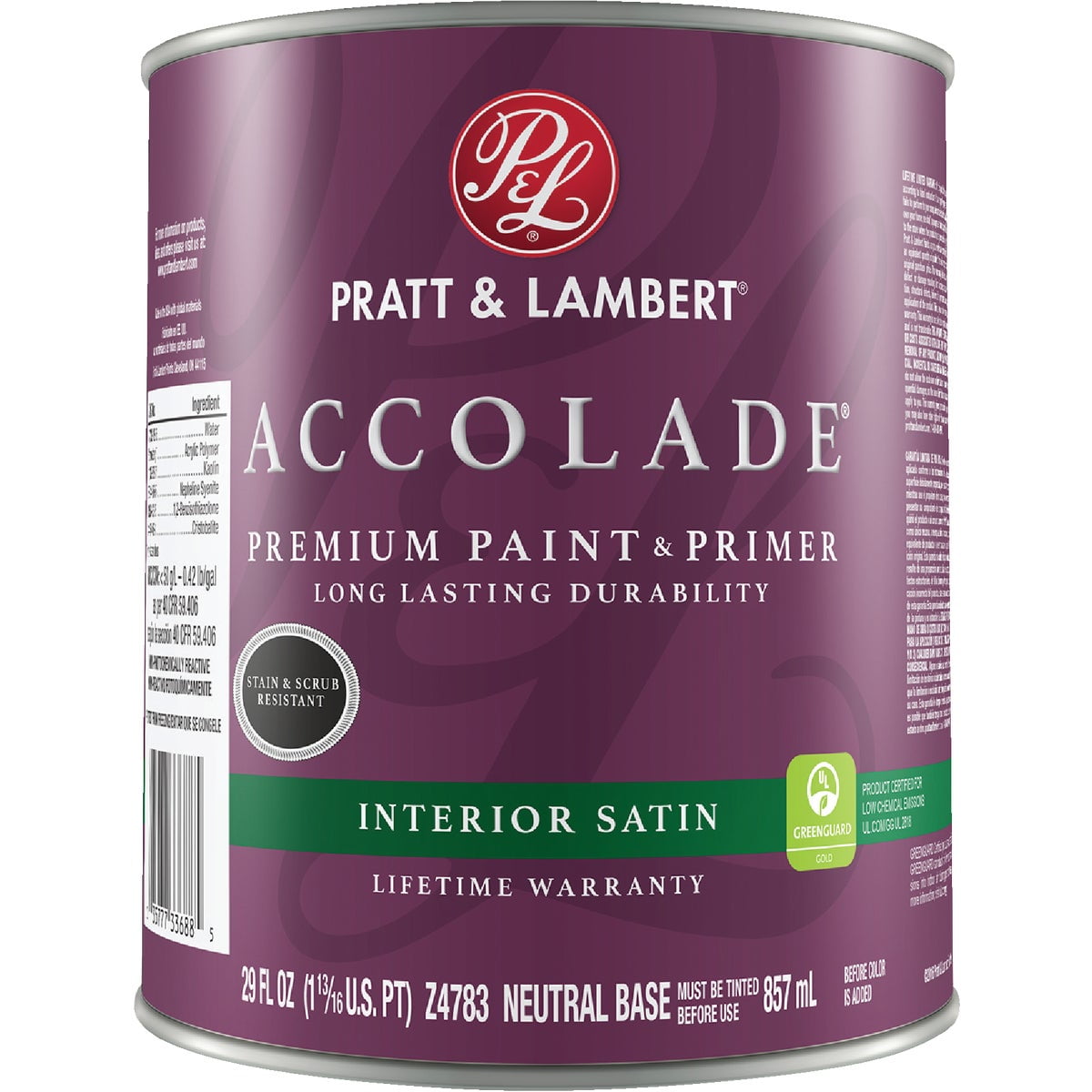 Valspar 028.0012004.005 1 qt. Accolade Acrylic Latex All Purpose Paint ...