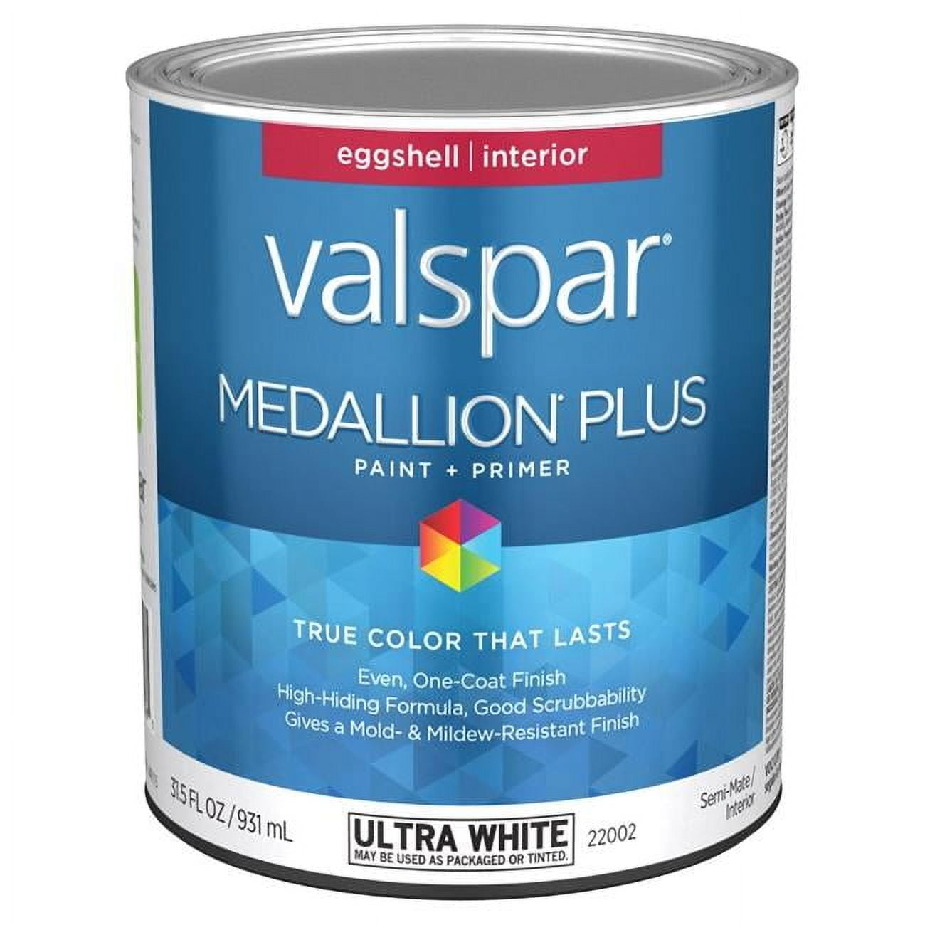 Valspar 028.0022002.005 1 qt. Medallion Plus Acrylic Latex All Purpose ...