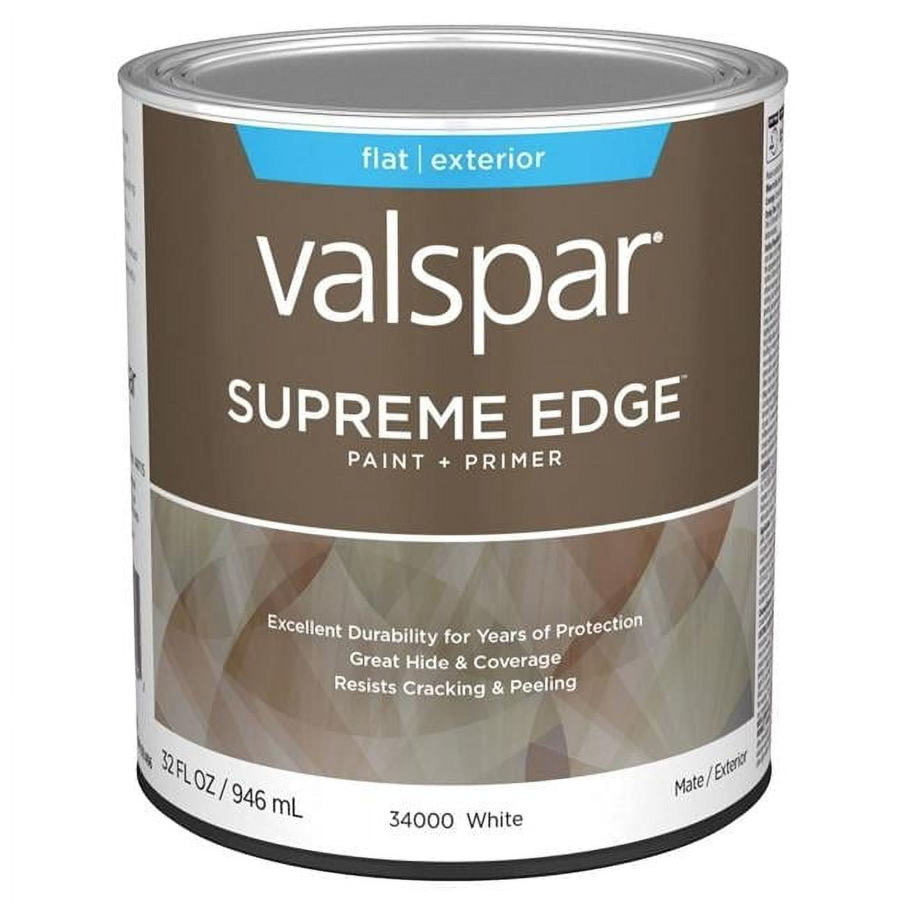Valspar 028.0034000.005 Supreme Edge White Acrylic Latex House Trim ...