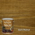 Valspar 1037704 1 gal Quick Seal Semi-Transparent Dark Walnut Oil-Based ...