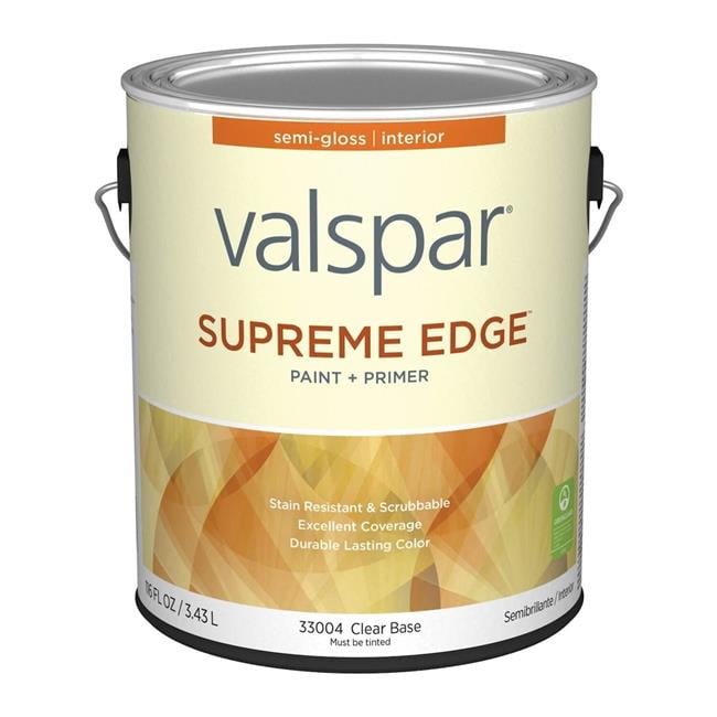 Valspar 1 gal Supreme Acrylic Latex All Purpose Paint, Clear - Pack of ...