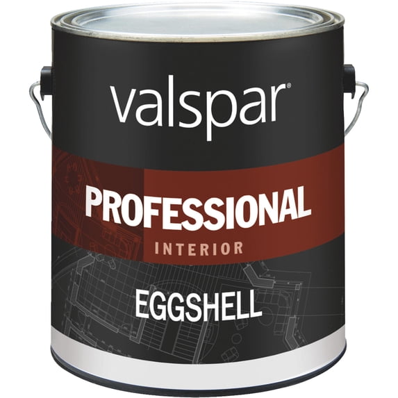 Valspar Interior Latex Paint, Eggshell, White, 1 Gal, High Hide, Walls ...