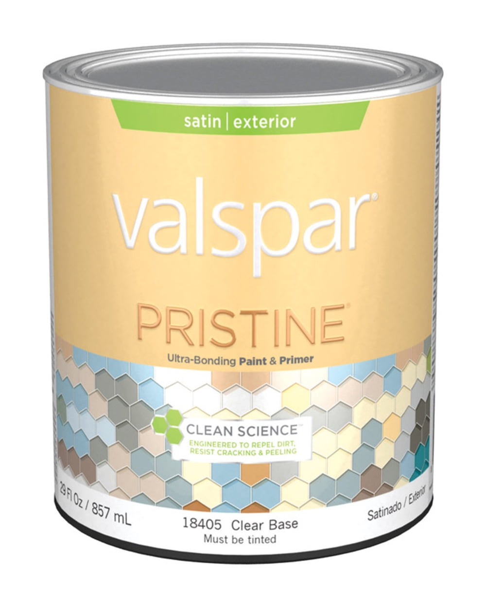 Valspar 18405 Pristine Ultra Bonding Paint + Primer, 1 Quart, Satin ...