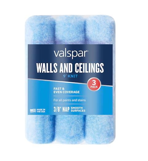 Valspar 3 -Pack 9.0-in x 3/8-in Nap Walls and Ceilings Standard Knit ...