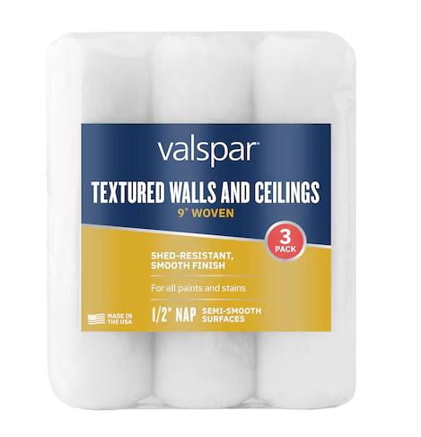 Valspar 3 -Pack 9-in x 1/2-in Nap Textured Walls and Ceilings Standard ...