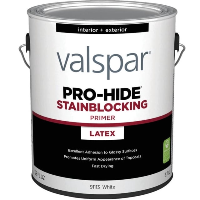 Valspar 91113 White Pro-Hide Interior/Exterior Stainblocking Bonding ...