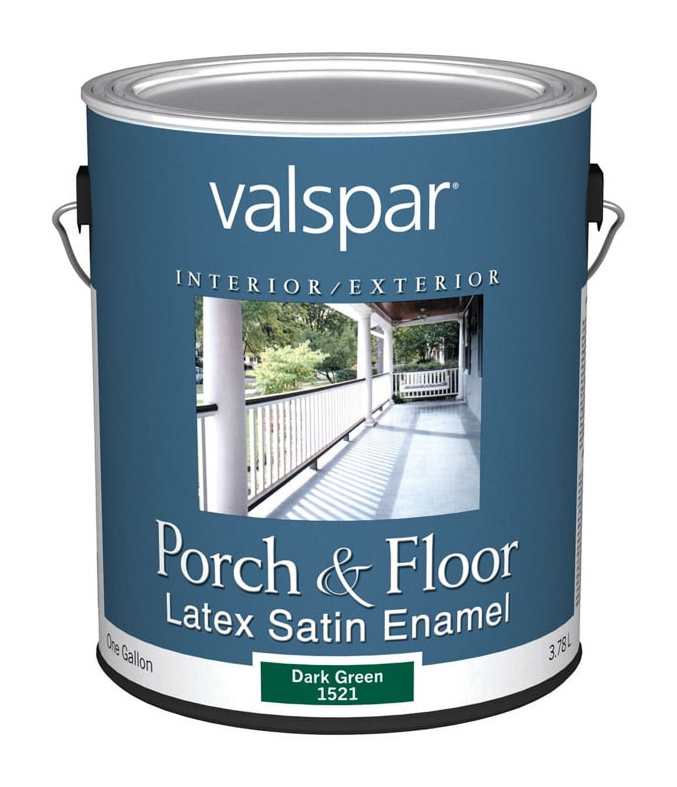 Valspar Satin Dark Green Floor and Patio Coating 1 gal - Walmart.com