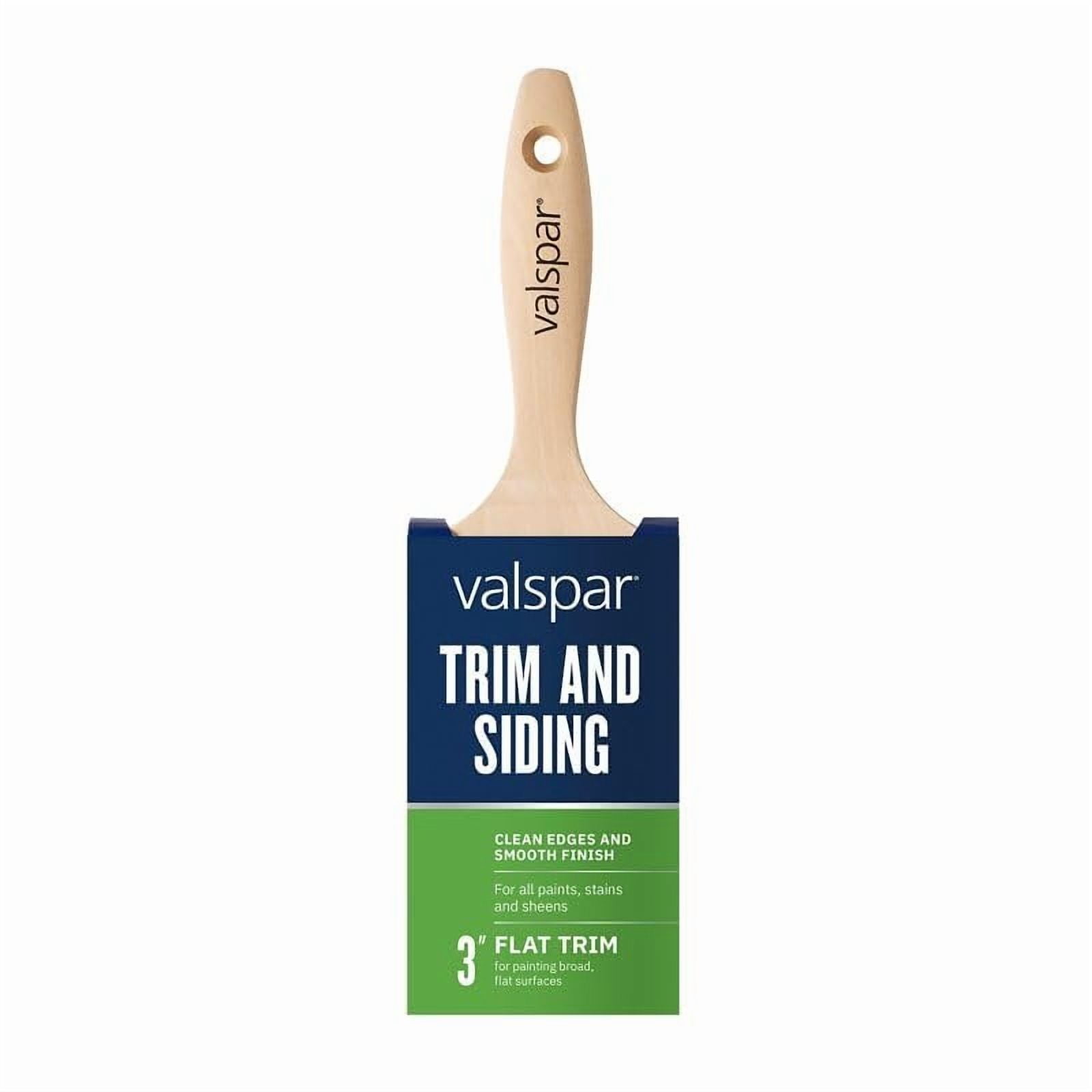 Valspar Brush Paint Trim&SDNG Flat 3IN 881445300 - Walmart.com