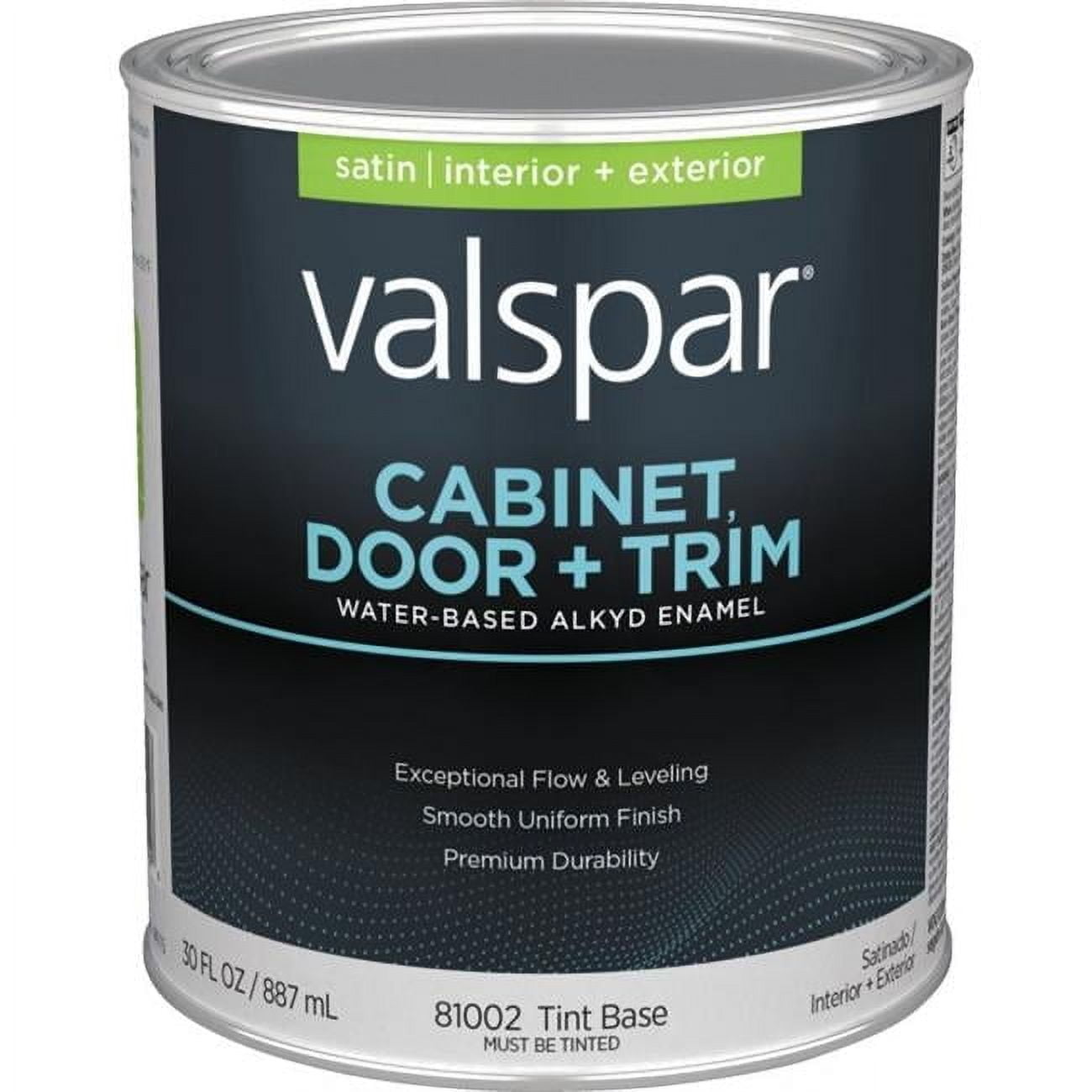 Valspar Cabinet Door trim Multicolor Satin Enamel Household Paint 1 qt ...