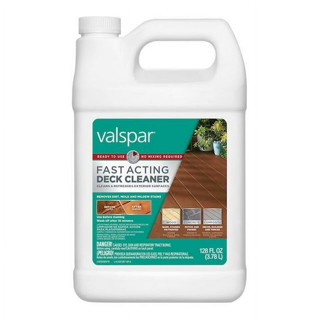 Valspar Fast Acting Deck Cleaner, 1 Gallon - Walmart.com