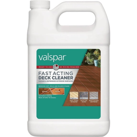 Valspar Fast Acting Deck Cleaner, 1 Gallon - Walmart.com