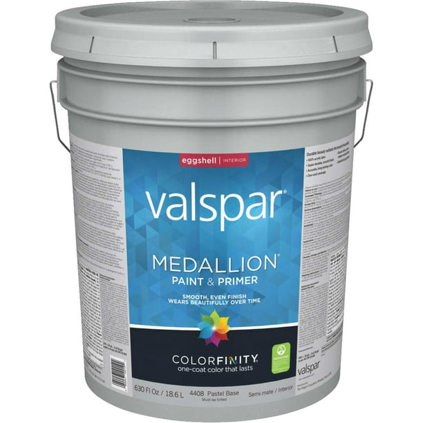 Valspar Medallion 100% Acrylic Paint & Primer Eggshell Interior Wall ...