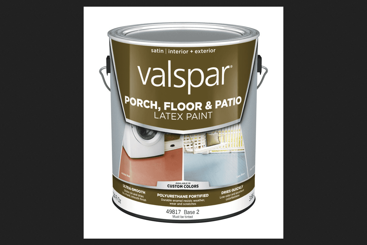 Valspar Porch, Floor & Patio Wood & Concrete Paint Satin Clear Base 2 ...