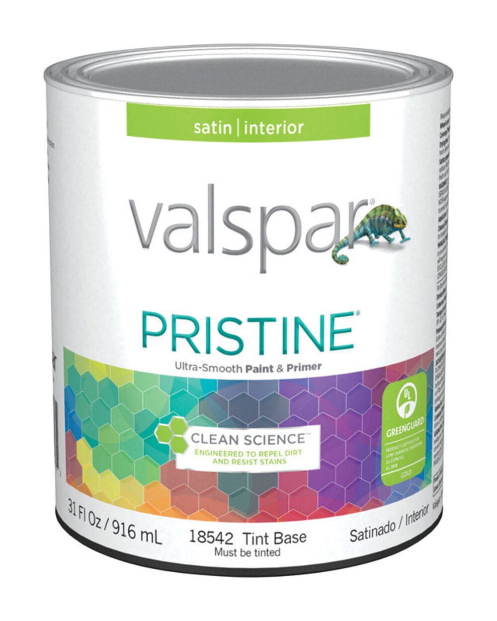 Valspar Pristine 100% Acrylic Paint & Primer Satin Interior Wall Paint ...